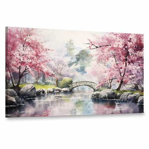 Интерьерная картина 100х60 "сакура"