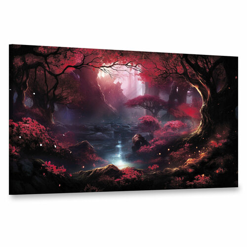 Интерьерная картина 100х60 "волшебный лес"