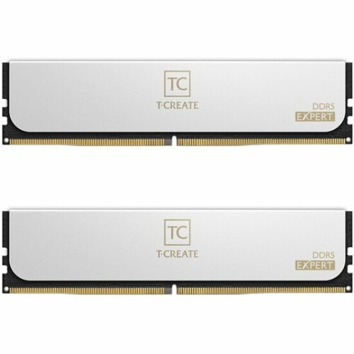 Оперативная память Team Group DDR5 TEAMGROUP T-Create Expert 48GB (2x24GB) 7200MHz CL34 (34-42-42-84) 1.4V White (CTCWD548G7200HC34ADC0)