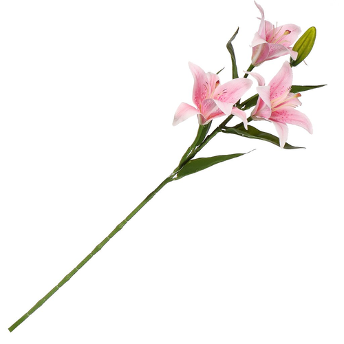 Цветок искусственный декоративный Лилия, 70 см, роз, Y4-7944