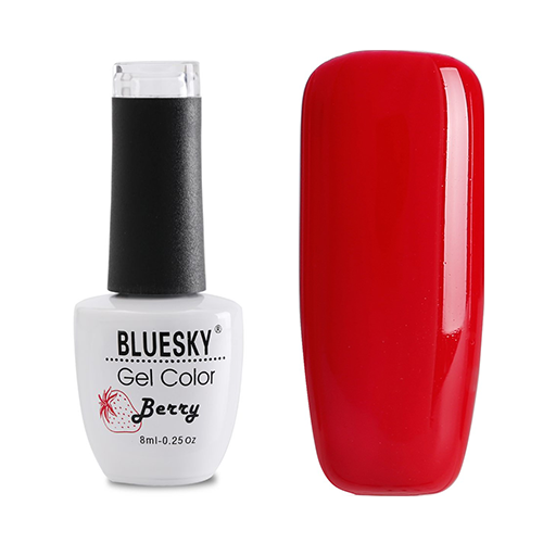 BlueSky, Гель-лак Berry #017, 8 мл (карминный красный)