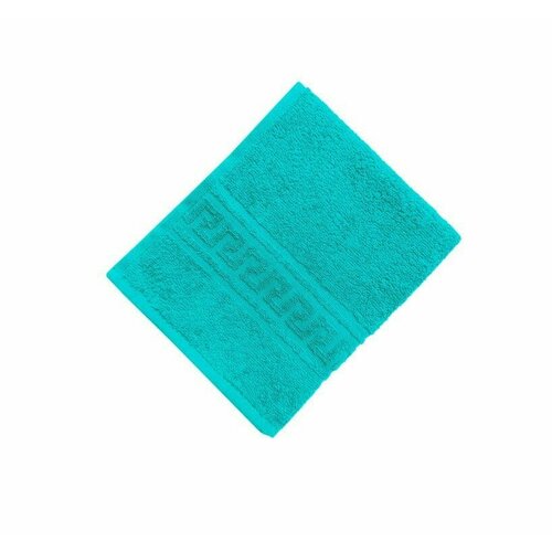 Махровое гладкокрашеное полотенце 40*70 см 380 г/м2 (Сине-зеленый)