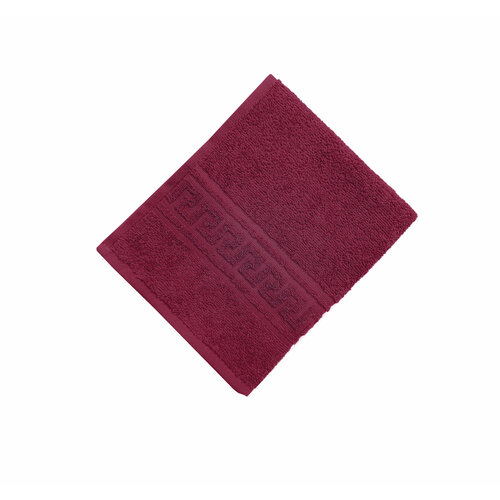 Махровое гладкокрашеное полотенце 70*140 см 380 г/м2 (Бордовый)