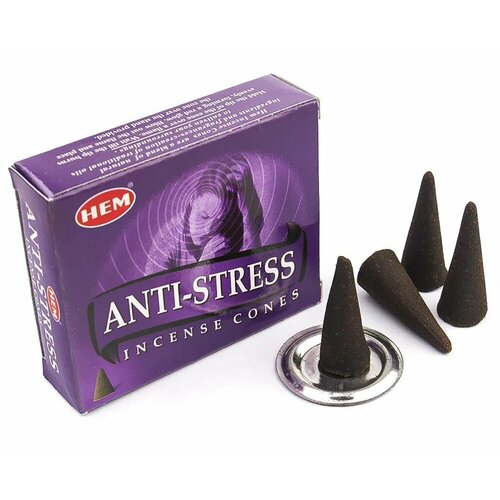 Благовония HEM "ANTI-STRESS" (Антистресс), 10 конусов