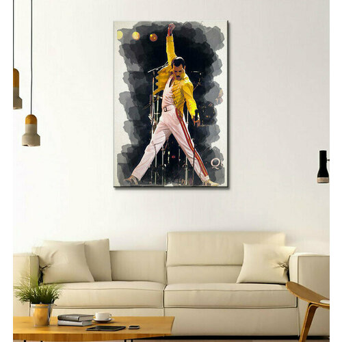 Интерьерная картина на холсте на стену Фредди Меркьюри легенда Queen 50х70