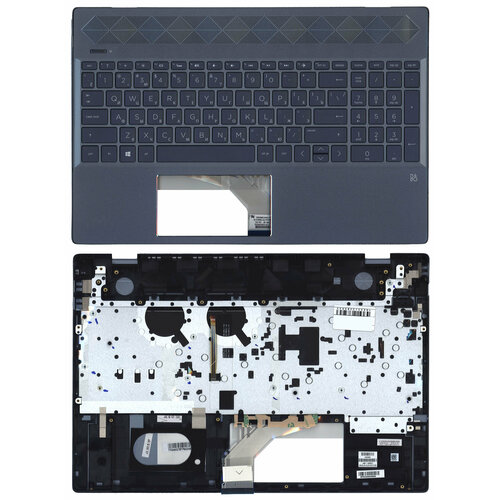 Клавиатура для ноутбука HP 15-CS 15-CW топкейс, синий