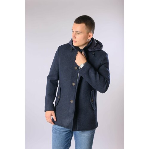 Пальто Formenti, размер 58 4XL, синий