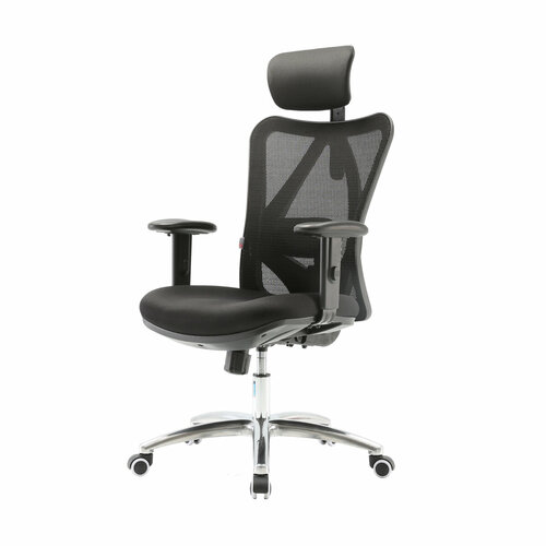 Офисное ортопедическое кресло для компьютера LuxAlto, Черное