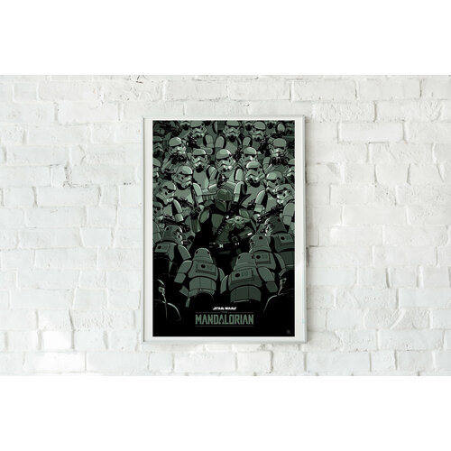 Плакат Мандалорец/Звёздные войны/ Плакат на стену 30х42 см / Постер формата А3