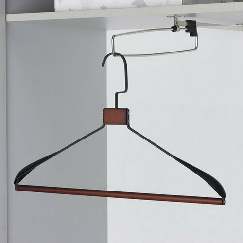 Плечики - вешалки для одежды Sombre, 42.5x26 см, цвет коричневый