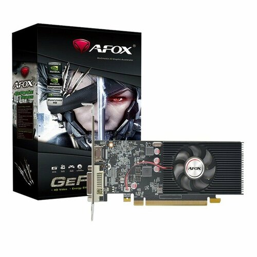 Видеокарта Afoх GT1030, 2Гб, 64bit, GDDR5, DVI, HDMI, HDCP