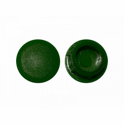 Заглушка диаметр 12мм зеленая (100 шт)