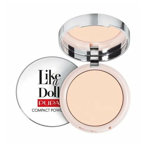 Легкая компактная пудра для лица Pupa Like a Doll Compact Powder/001 Porcelain