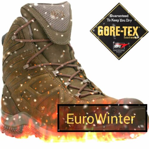 Ботинки HAIX EuroWinter Black Eagle Tactical 2.0 N GTX, размер UK 8.5, коричневый