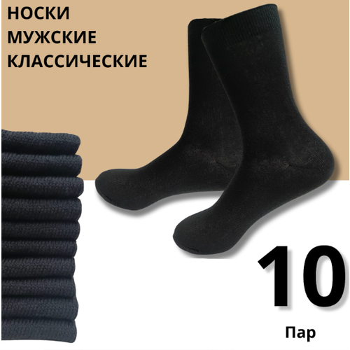 Носки Белорусские, 10 пар, размер 31(44-45), черный