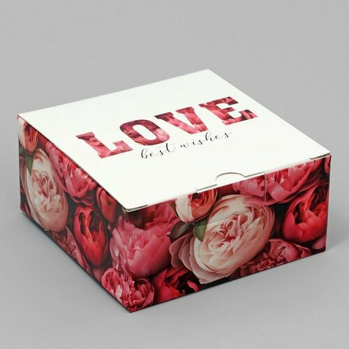 Коробка складная «Love», 15 х 15 х 7 см