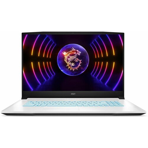 Ноутбук игровой MSI Sword 17 A12VE-807XRU 9S7-17L522-807, 17.3", IPS, Intel Core i7 12650H 2.3ГГц, 10-ядерный, 32ГБ DDR5, 512ГБ SSD, NVIDIA GeForce RTX 4050 для ноутбуков - 6 ГБ, Free DOS, белый