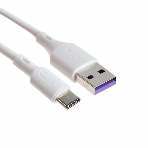 BYZ Кабель BYZ BC-040, Type-C - USB, 3 А, 1 м, силикон, белый