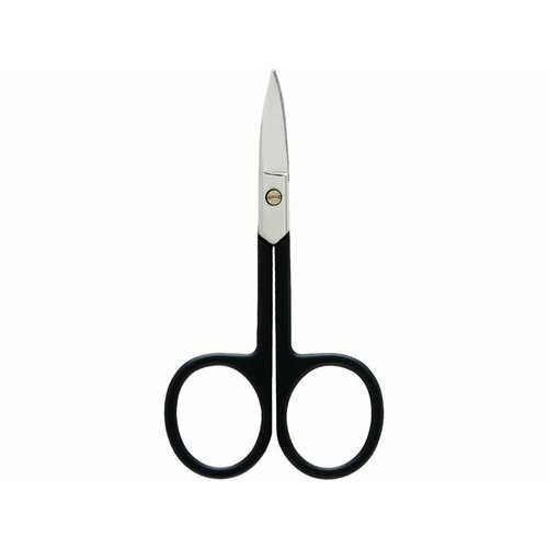 Ножницы для ногтей с изогнутымилезвиями и прорезиненными ручками BASICARE NAIL SCISSORS WITH RUBBER COATED FINGER RINGS -CURVED BLADES