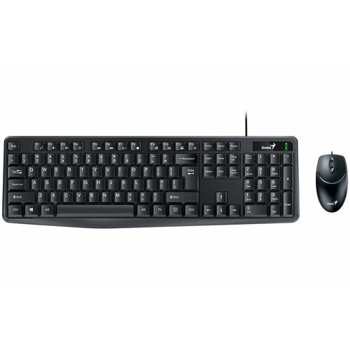 Комплект проводной Genius Smart КМ-170 клавиатура+мышь, USB, черный