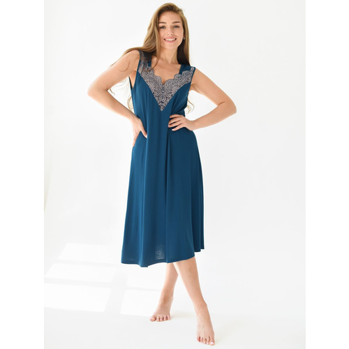 Сорочка  Текстильный Край, размер 56, голубой