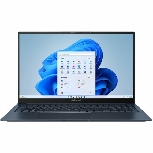 Ноутбук ASUS ZenBook 15 OLED UM3504DA-MA432 AMD Ryzen 5 7535U 2900MHz/15.6"/2880x1620/16GB/512GB SSD/AMD Radeon 660M/Wi-Fi/Bluetooth/Без ОС (90NB1161-M00KL0) Blue