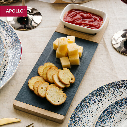Набор для сервировки APOLLO "Tapas" доска сервировочная 20x10 см и соусник 10х7х3 см