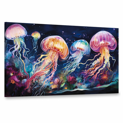 Интерьерная картина 100х60 "Медузы"