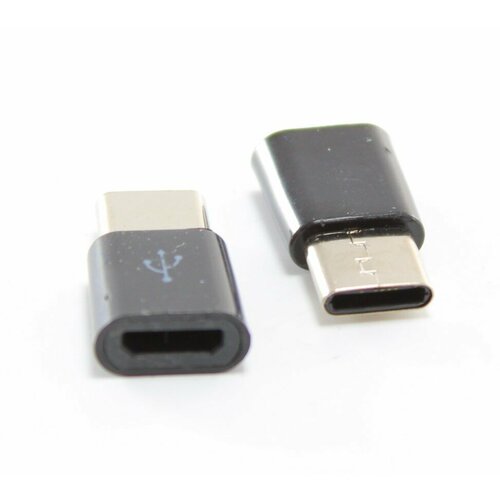 USB переходник "Mi-Digit" micro USB ( F ) - USB Type-C ( M ) Черный