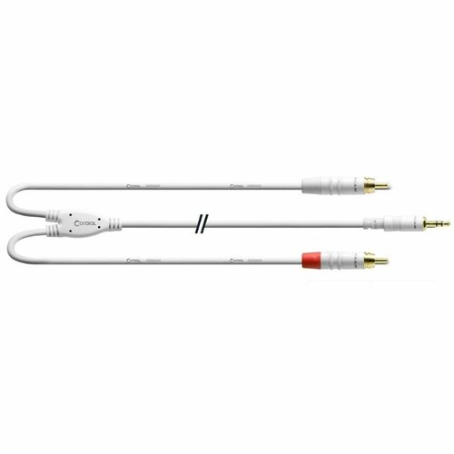 Кабель аудио 1xMini Jack - 2xRCA Cordial CFY 3 WCC-SNOW 3.0m