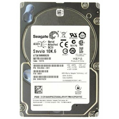 Жесткий диск Seagate ST300MM0026 300Gb SAS 2,5" HDD