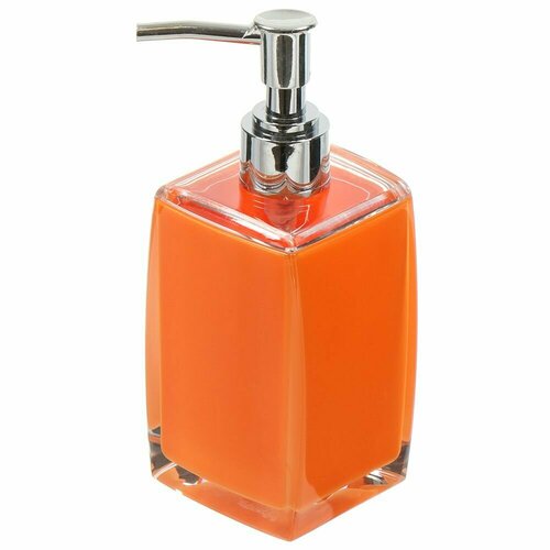Дозатор для жидкого мыла, пластик, 6.5x5.8x16 см, оранж, AS0002D-LD