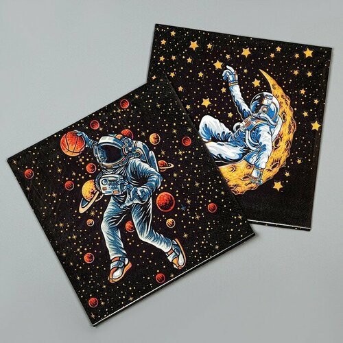 Страна Карнавалия Салфетки бумажные «Космонавт», в наборе 20 шт.