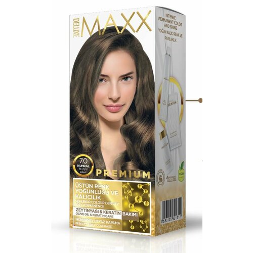 MAXX DELUXE PREMIUM Краска для волос 7.0 русый натуральный