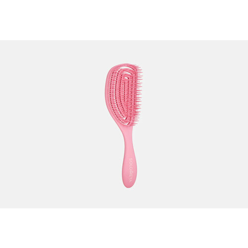Расческа для сухих и влажных волос с ароматом клубники Wet Detangler Brush Oval Strawberry 1 шт