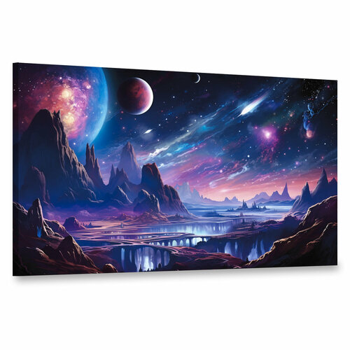 Интерьерная картина 100х60 "Звездное Раскрытие"