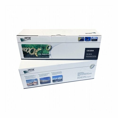 Картридж для HP Color LJ CP 1525/CM1415 PRO CE320A ч (2K) UNITON Premium GREEN LINE (Eco Protected)