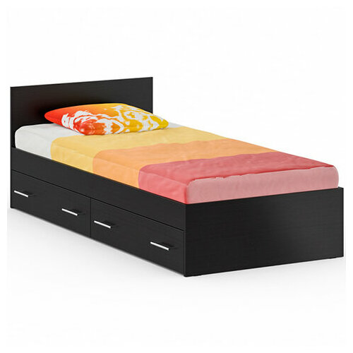 Кровать с ящиками Стандарт 0900 цвет венге