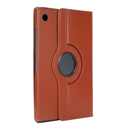 Чехол для планшета MyPads Samsung Galaxy Tab 2 10.1 P5100 поворотный роторный оборотный коричневый кожаный