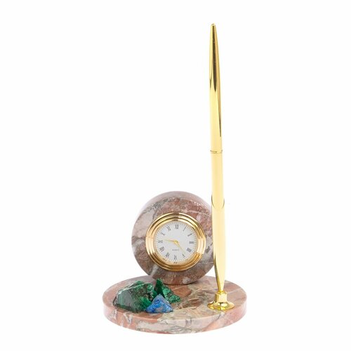 Часы с ручкой камень малахит, лазурит, креноид 125096