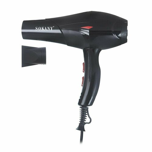 Профессиональный мощный фен Sokany HS-3890/ Черный фен для выпрямления волос