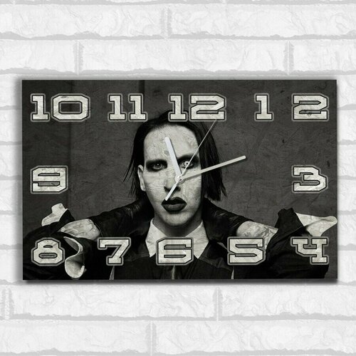 Настенные бесшумные часы ОСП, музыка Marilyn Manson - 4842