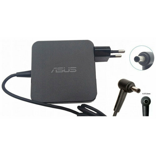Зарядное устройство для ноутбука Asus P1440FA, 19V - 3.42A, 65 Вт (Штекер: 4.5x3.0мм с иглой) Квадратный