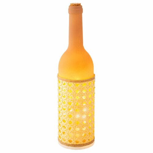 Kaemingk Светильник-бутылка Folk Terra 28 см на батарейках, стекло 870253