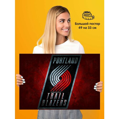 Плакат Портленд Трэйл Блэйзерс NBA Баскетбол