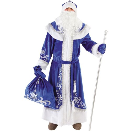 Костюм Дед Мороз плюш взрослый (3005 к-18), размер 182, цвет мультиколор, бренд Пуговка