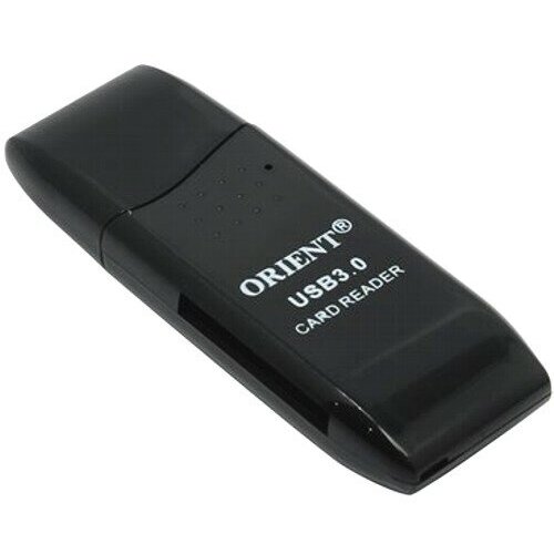 Картридер Orient CR-017B usb 3.0 SDXC, SD, UHS-1, SDHC, microSD-TF - чёрный
