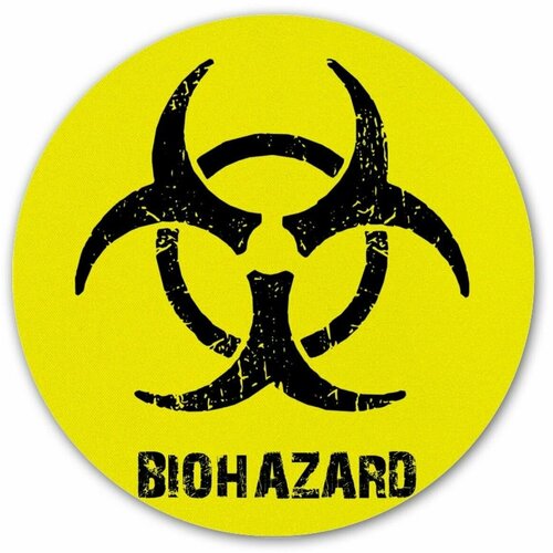 Коврик для мышки круглый Resident Evil Biohazard logo