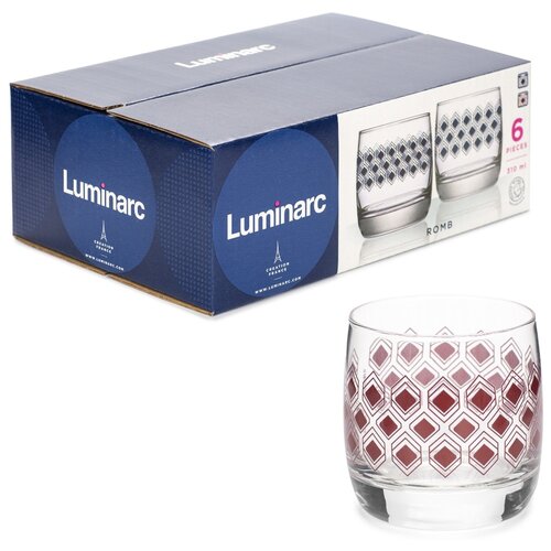 Набор стаканов Luminarc РОМБ ЛИЛАК SO0025, 310 мл, 6 шт., лилак