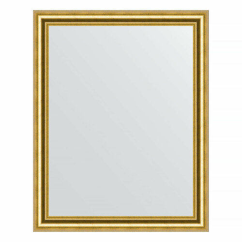 Зеркало в багетной раме - состаренное золото 67 mm